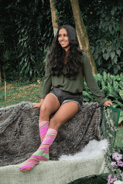 Roberta Adult Knee Highs – Sox Trot Socks