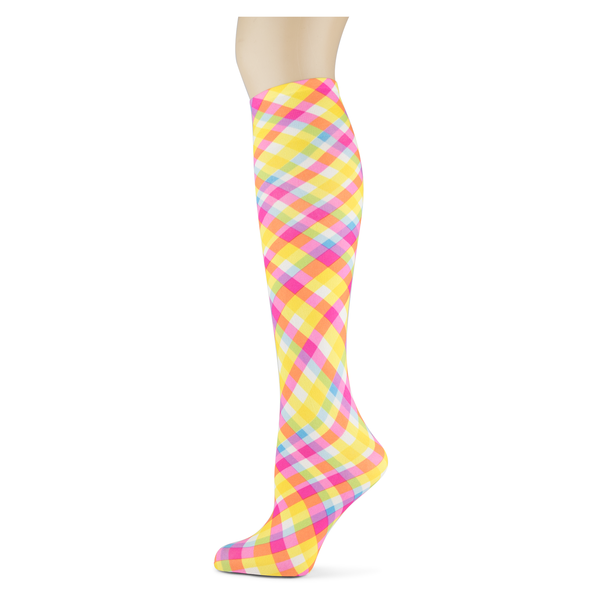 Hot Checks Adult Knee Highs – Sox Trot Socks