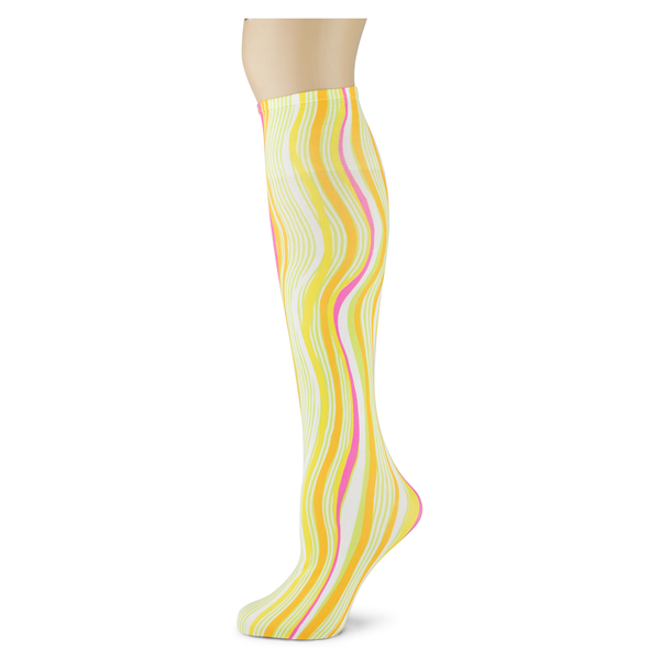 Wavey Days Adult Knee Highs – Sox Trot Socks